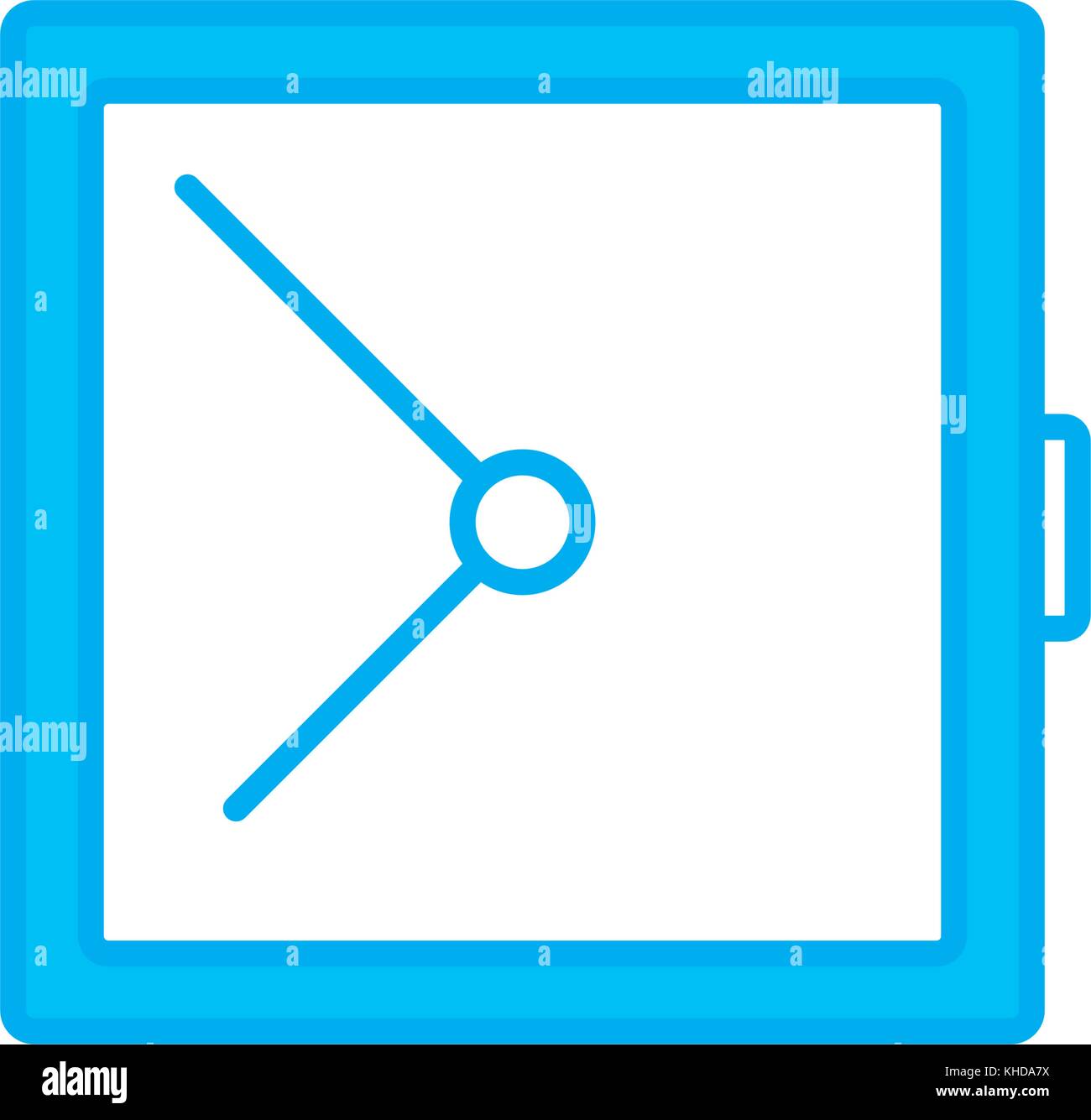 Wall clock square frame Stock Vector Image & Art - Alamy