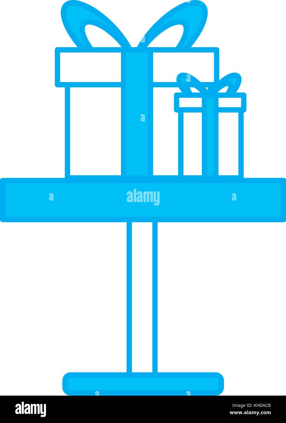 Gift boxes on desk Stock Vector Image & Art - Alamy