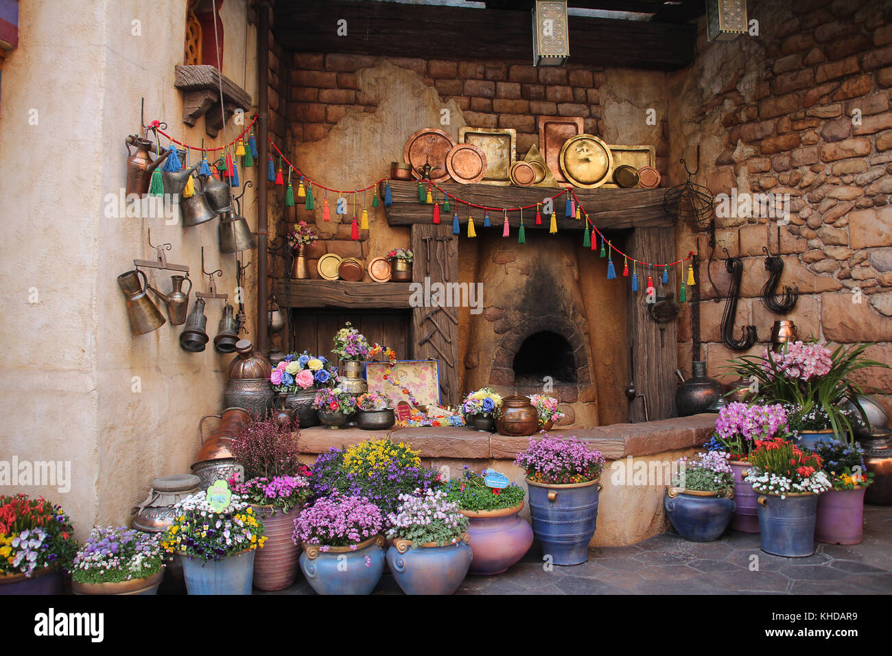 Middle East Style Flower Corner Stock Photo - Alamy