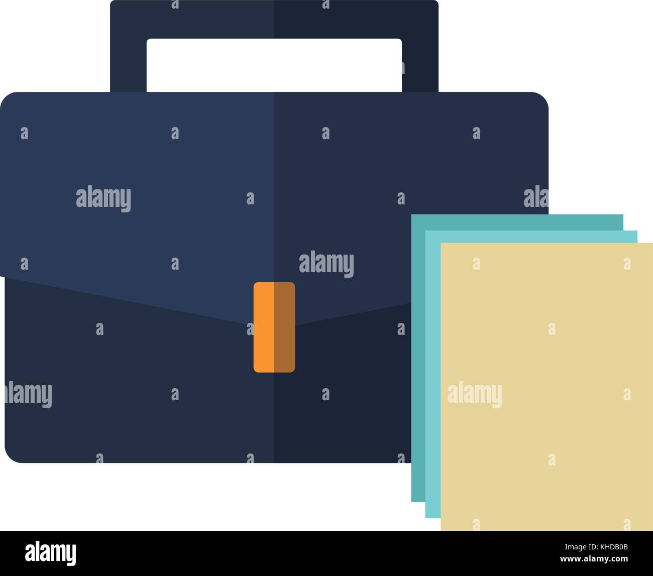 Briefcase and documents Stock Vector Image & Art - Alamy