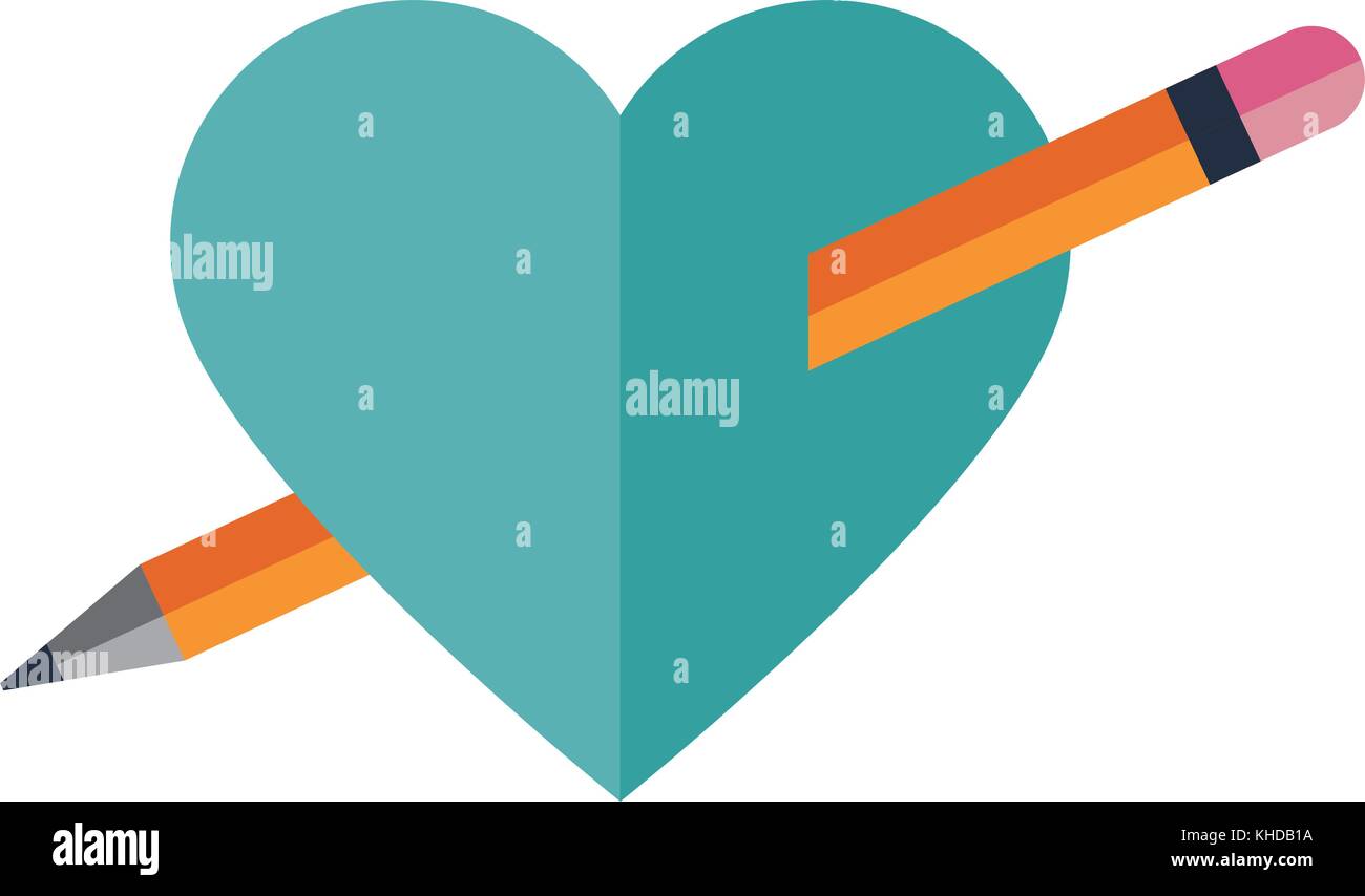 Heart crossed Cut Out Stock Images & Pictures - Alamy