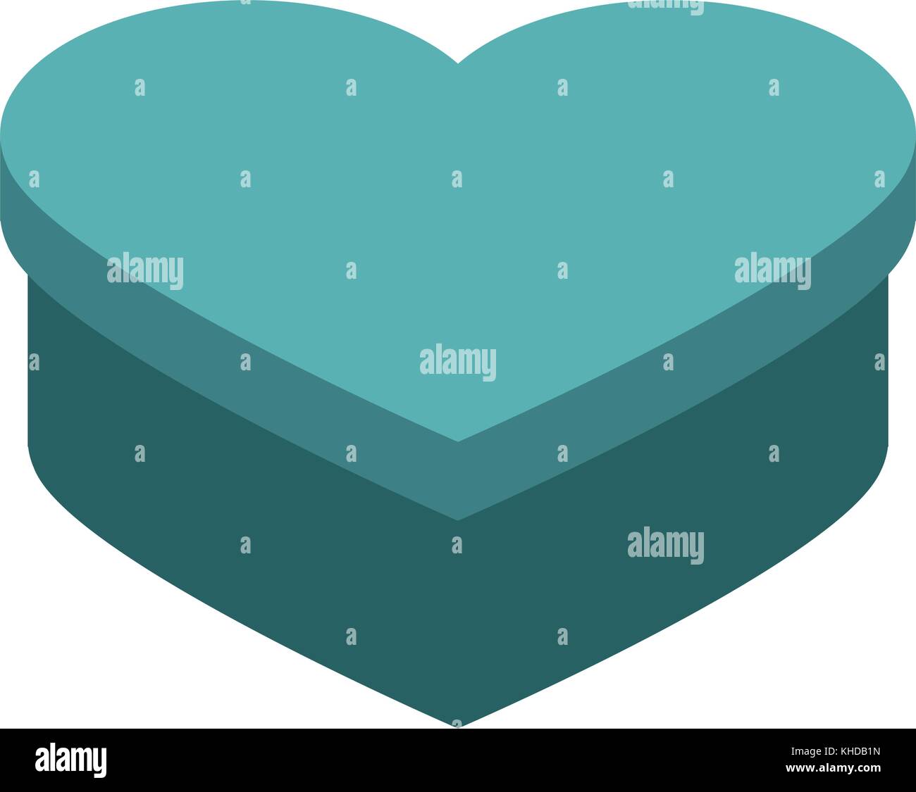 Heart shape box Stock Vector Image & Art - Alamy