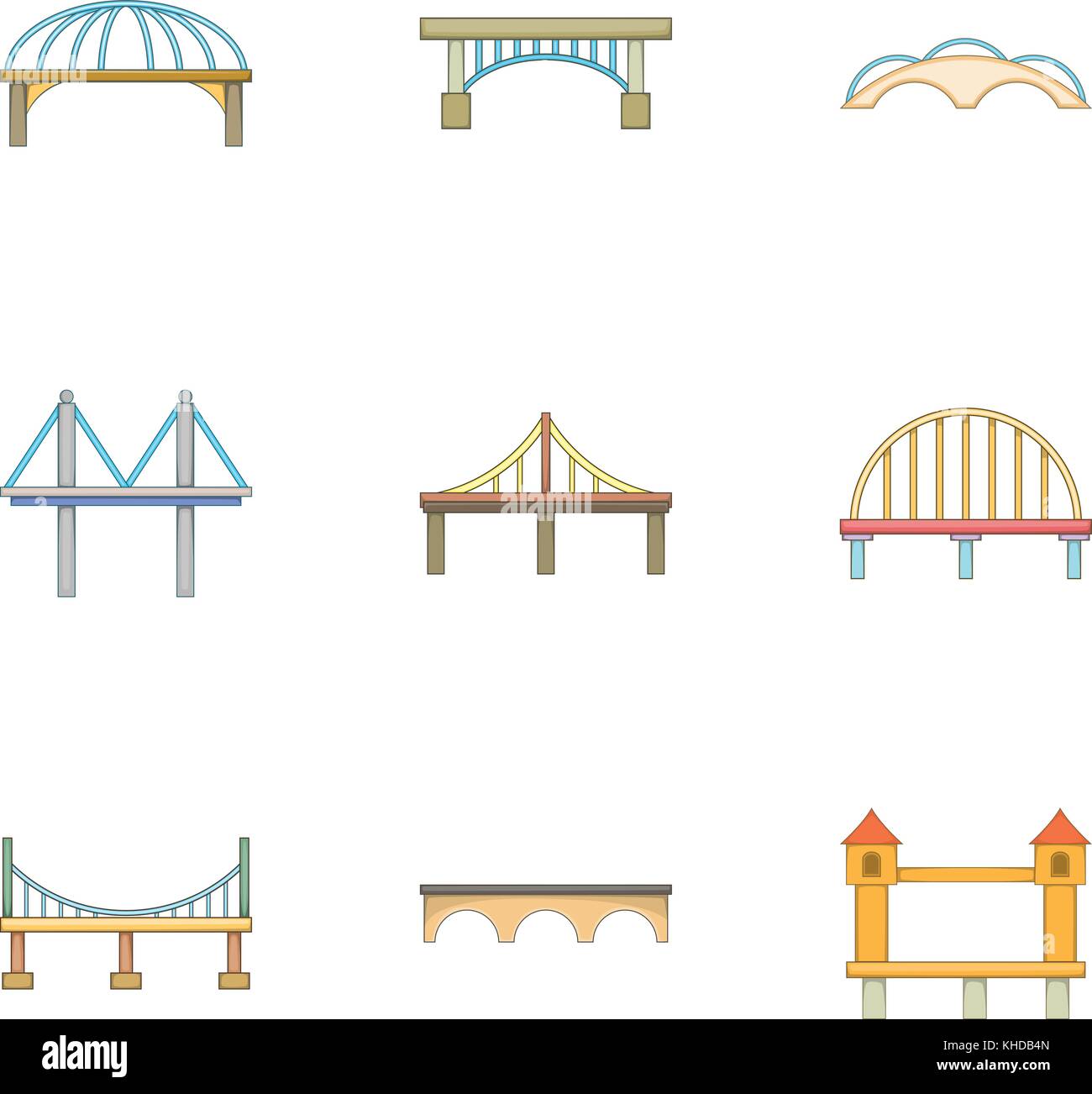 Transportation and pedestrian crossings icons set Stock Vector Image ...