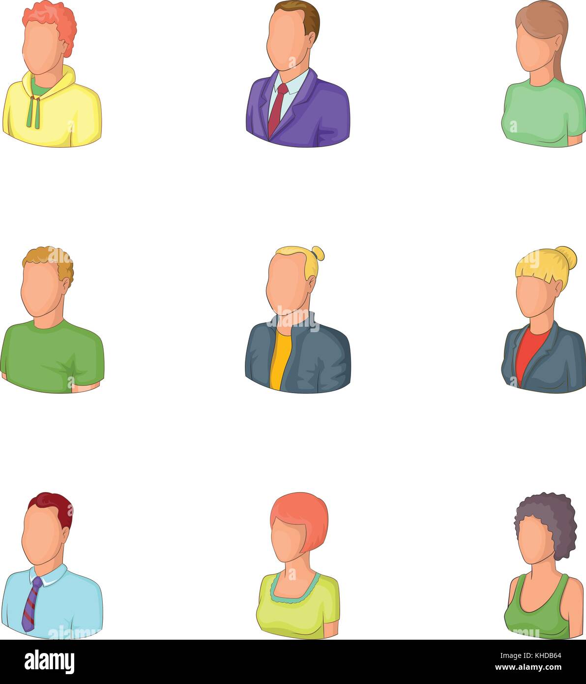 Diverse Group People Icon Avatar Stock Photos & Diverse Group People ...