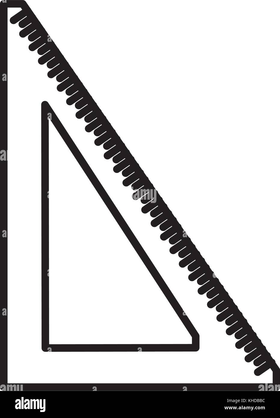 Triangle ruler tool Stock Vector Image & Art - Alamy