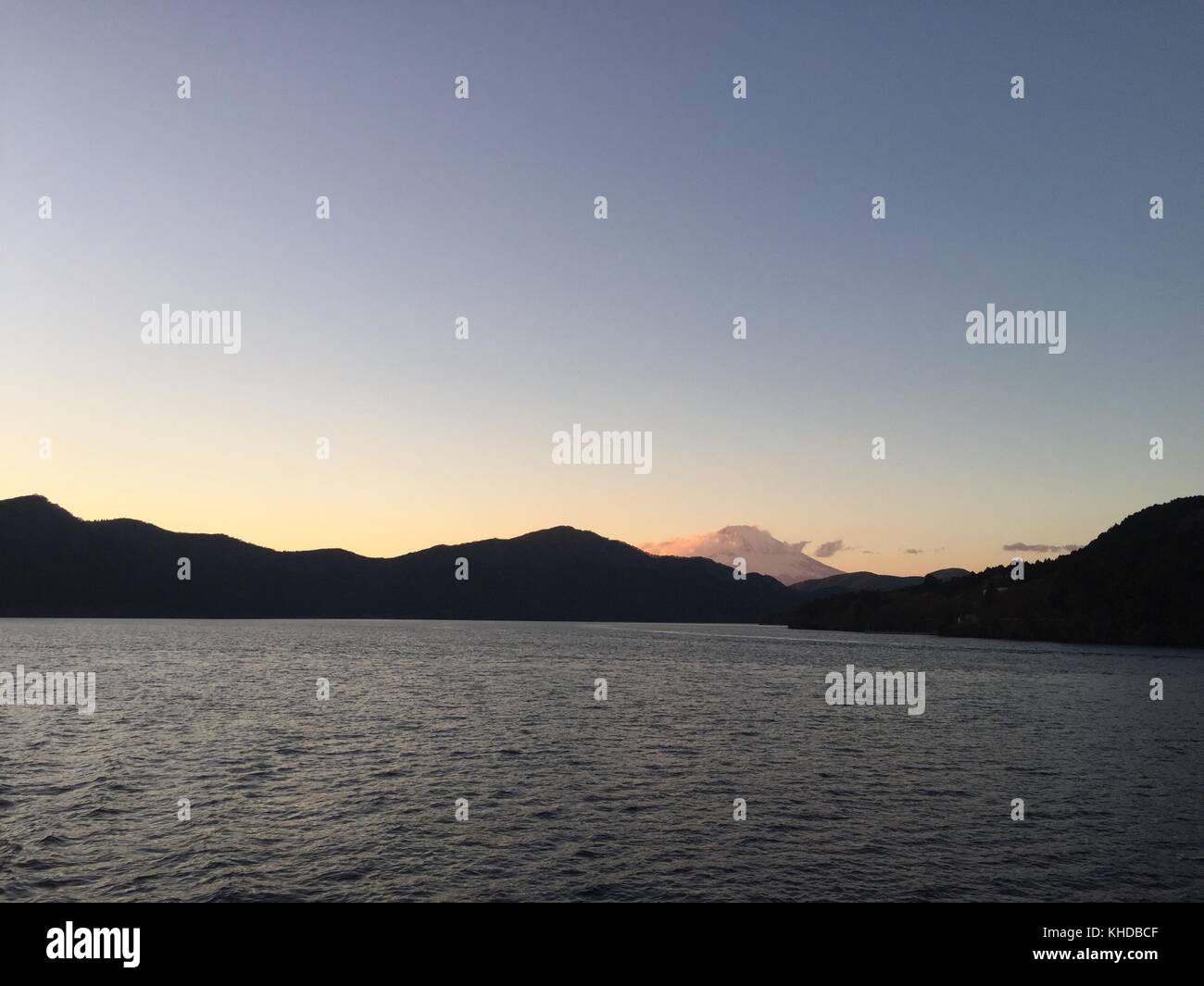 View of Mt Fuji from Hakone Lake Stock Photo - Alamy