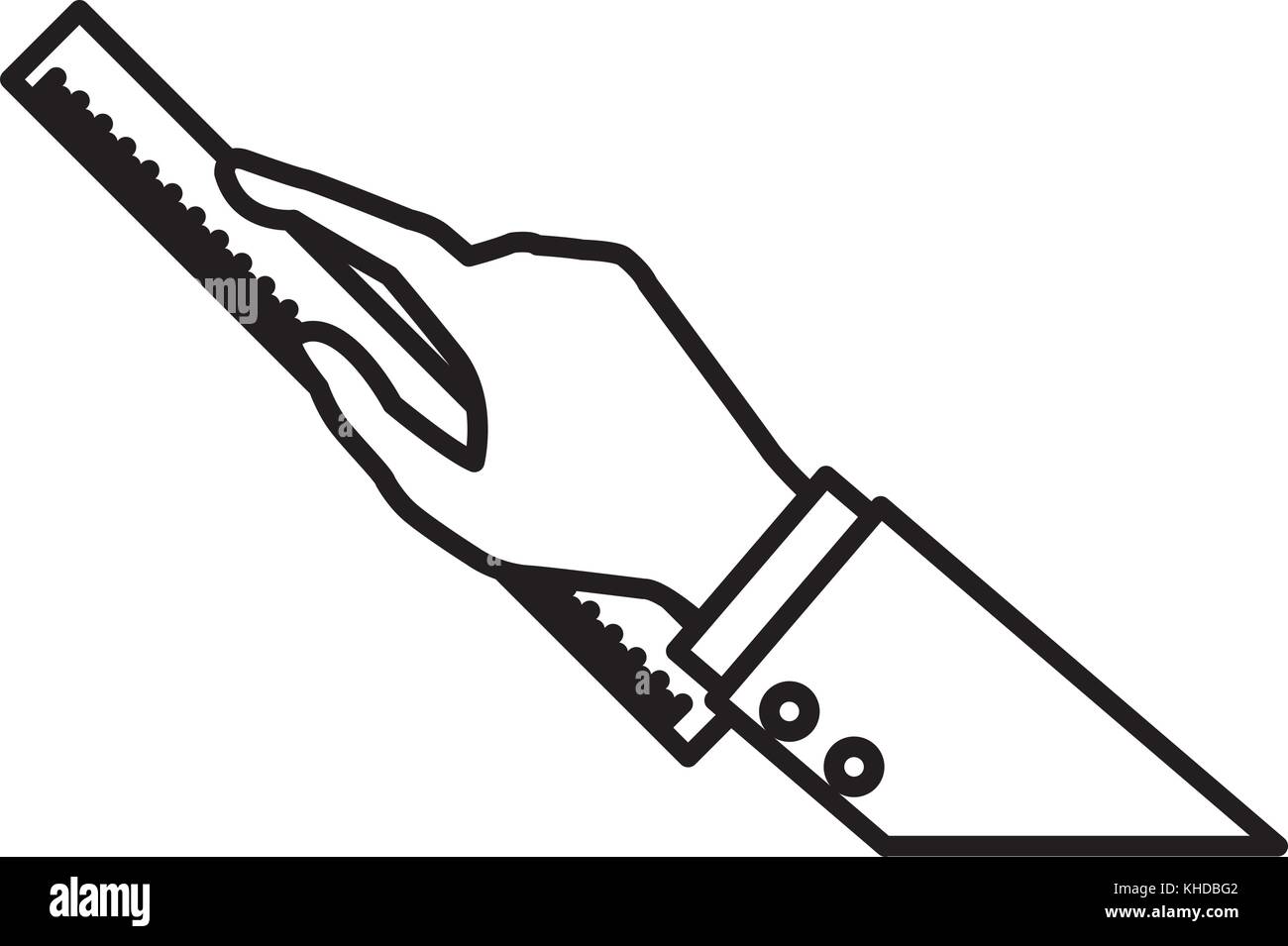 Hand with ruler Stock Vector Image & Art - Alamy