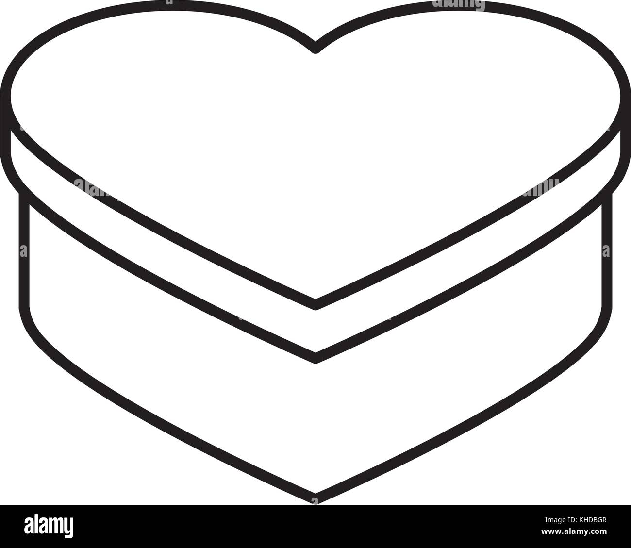 Illustration Heart Shape Chocolate Box High Resolution Stock ...