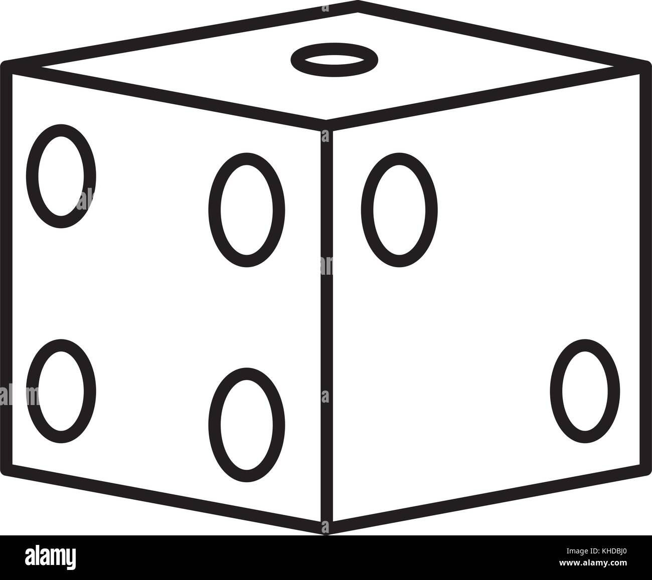 Gambling dice isolated Stock Vector Image & Art - Alamy