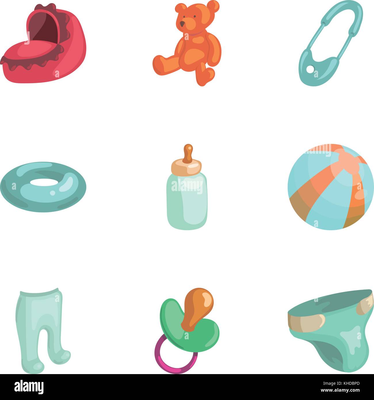 Baby bonnet illustration Stock Vector Images - Alamy