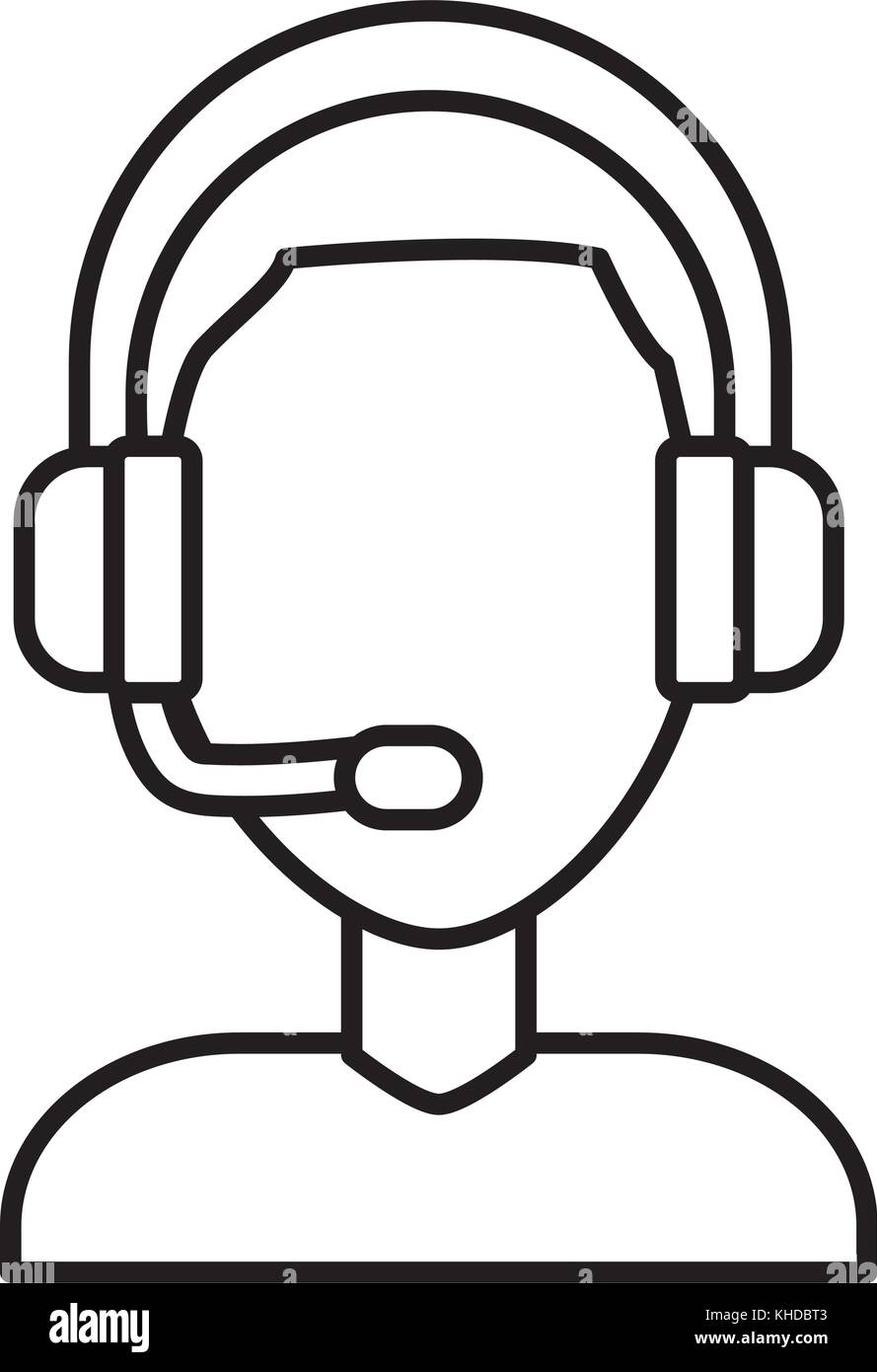 Call center man avatar Stock Vector Image & Art - Alamy