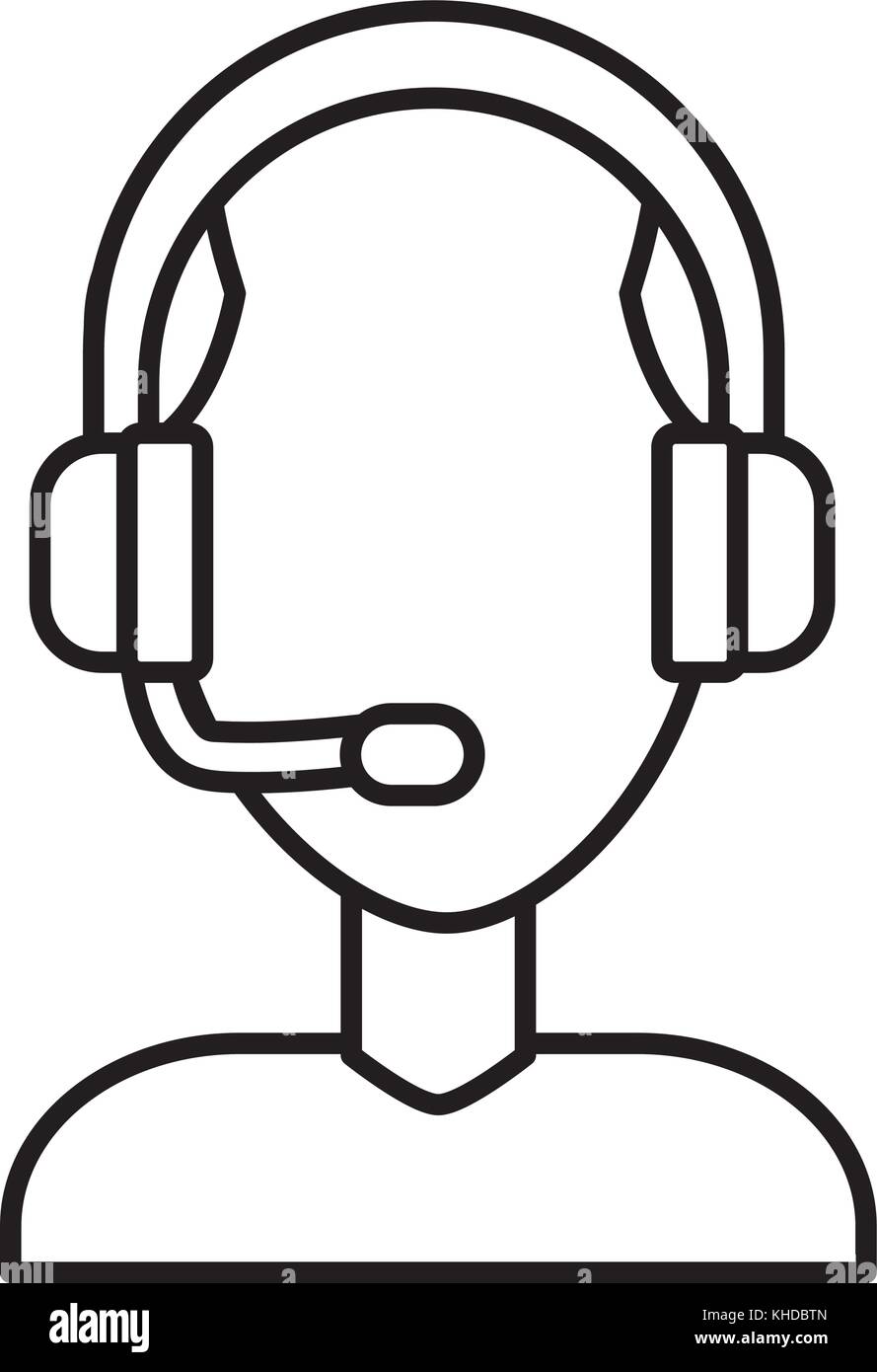 Call center man avatar Stock Vector Image & Art - Alamy