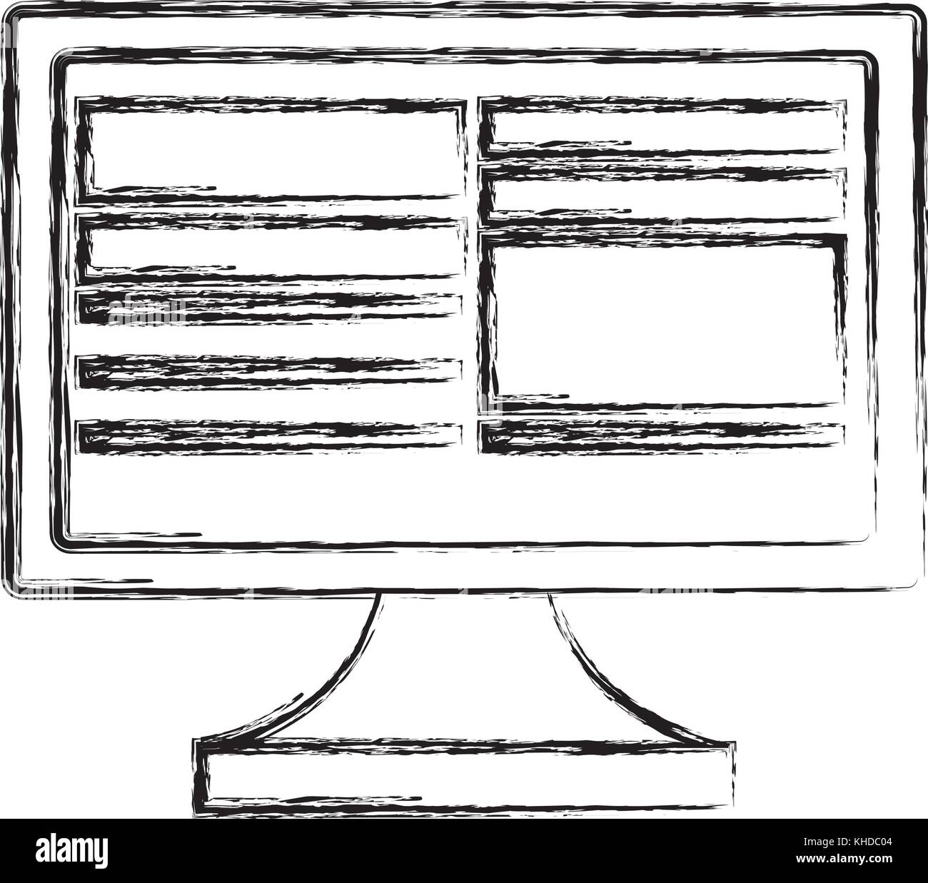 Computer monitor screen Stock Vector Image & Art - Alamy