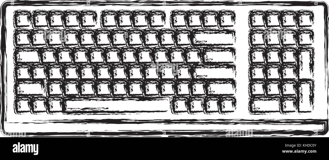 PC keyboard device Stock Vector Image & Art - Alamy