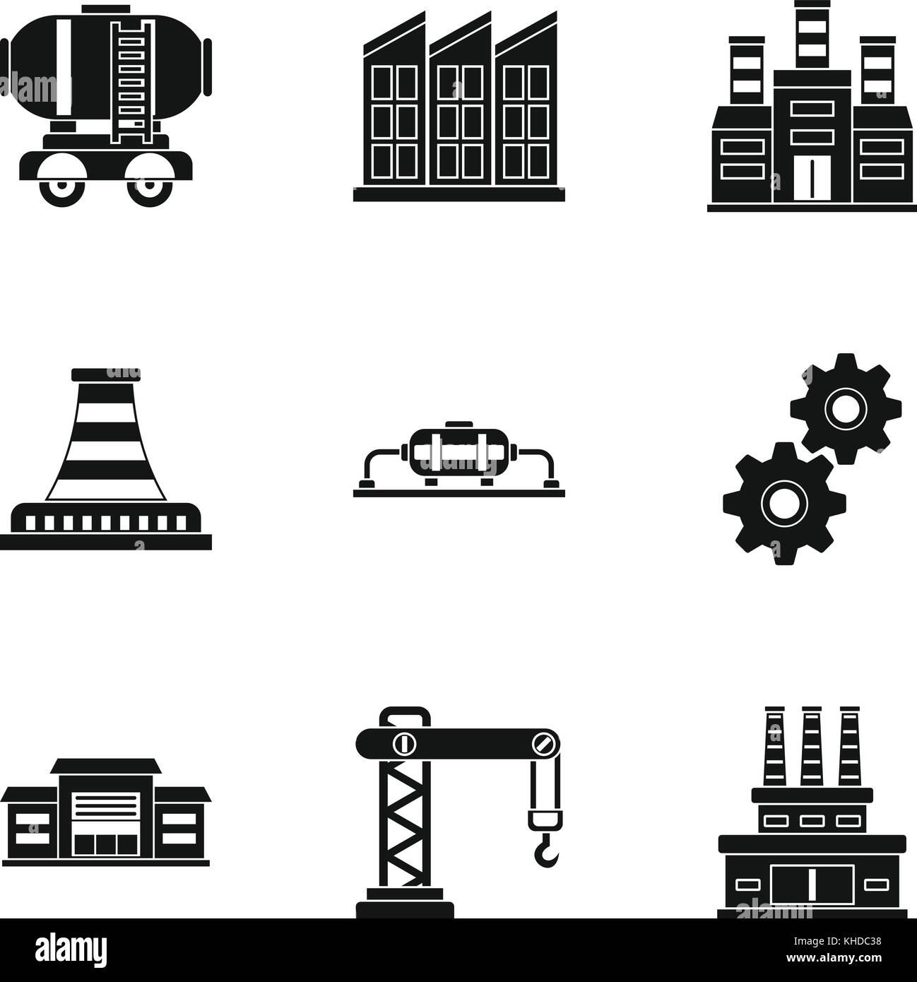 Fuel icons set, simple style Stock Vector Image & Art - Alamy