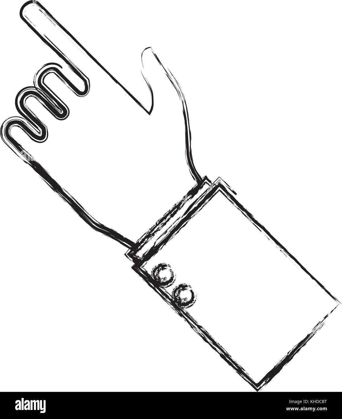 Hand with finger up Stock Vector Image & Art - Alamy