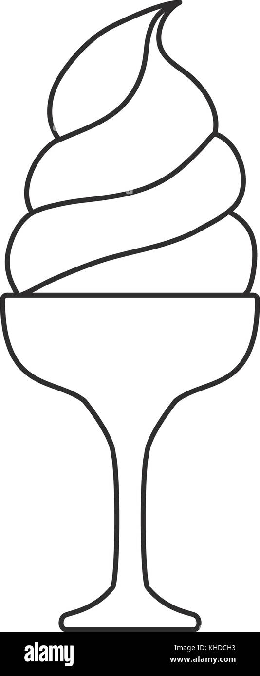 glass ice cream vector illustration Stock Vector Image & Art - Alamy