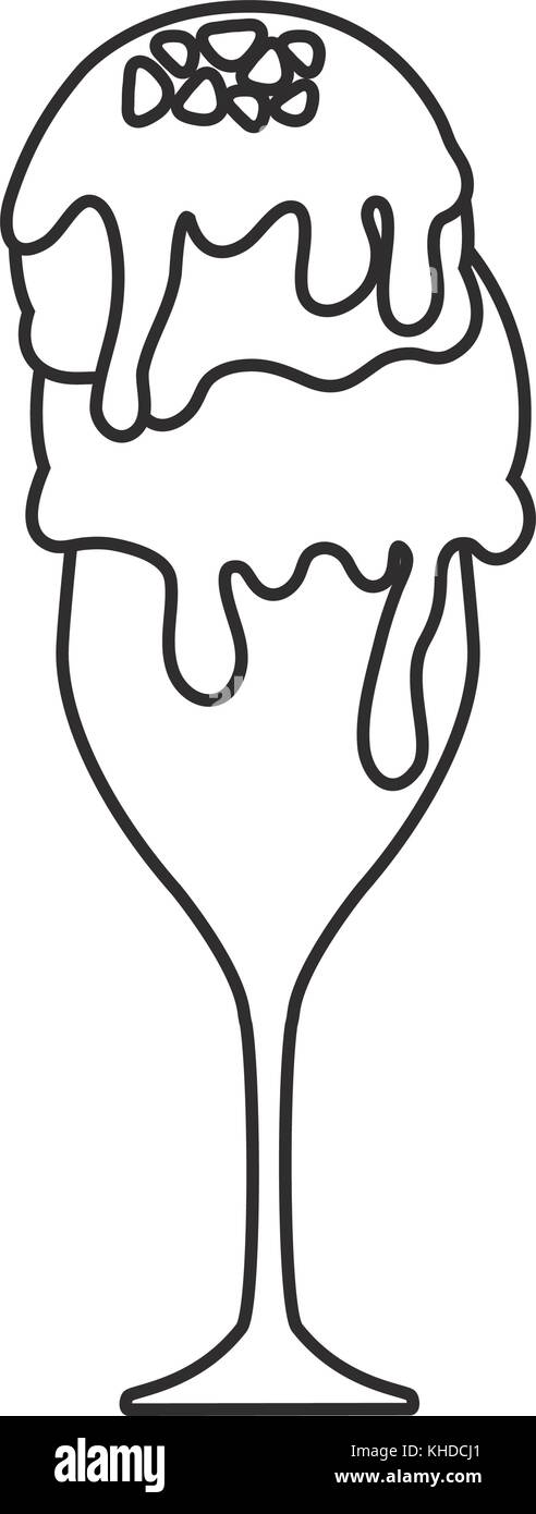 glass ice cream vector illustration Stock Vector Image & Art - Alamy