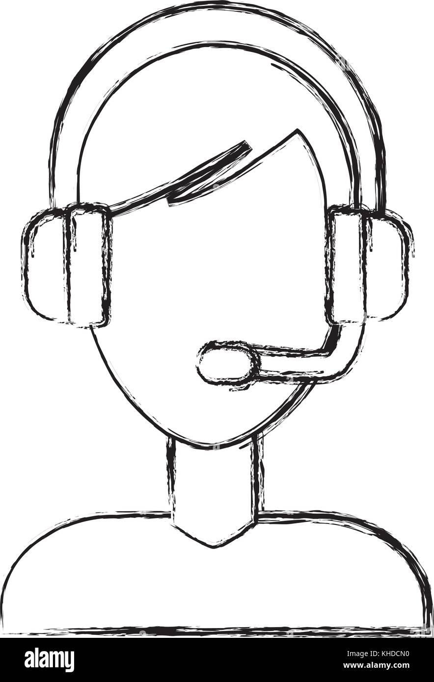 Call center man avatar Stock Vector Image & Art - Alamy