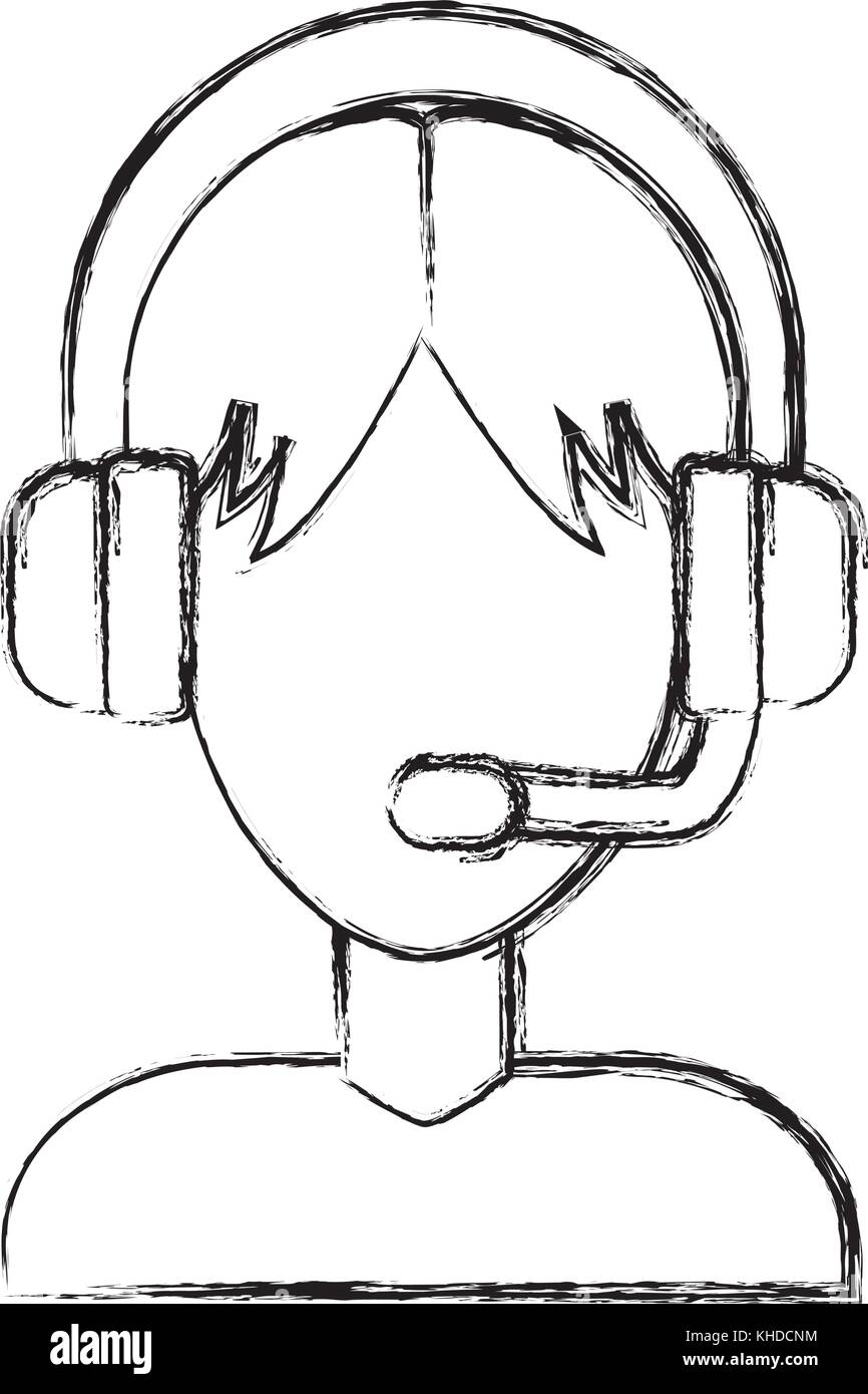 Call center man avatar Stock Vector Image & Art - Alamy