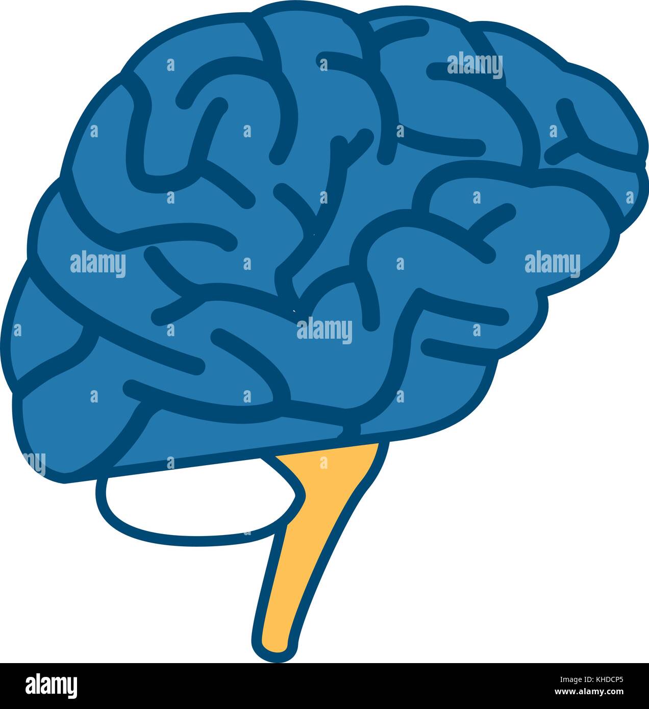 Human brain symbol Stock Vector Image & Art - Alamy