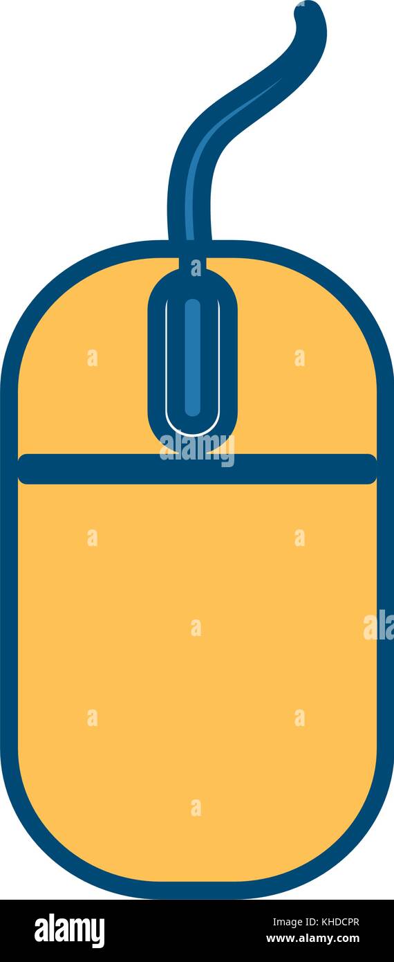 Yellow computer mouse Stock Vector Images - Alamy