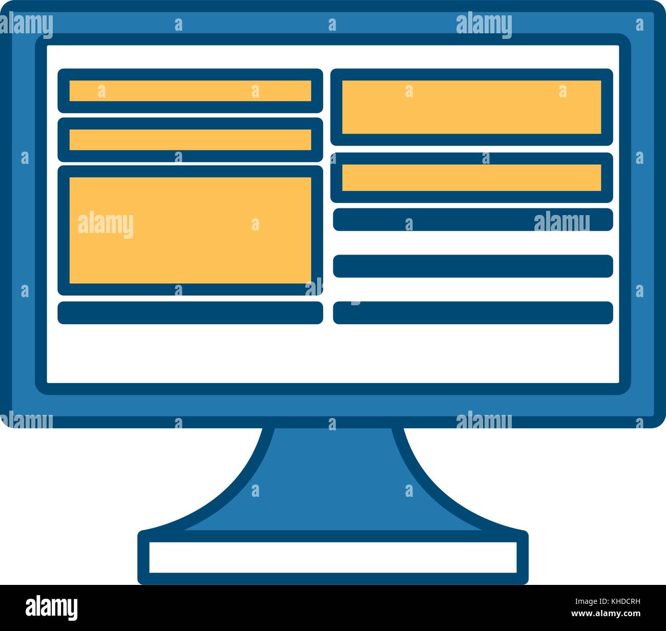 Computer monitor screen Stock Vector Image & Art - Alamy