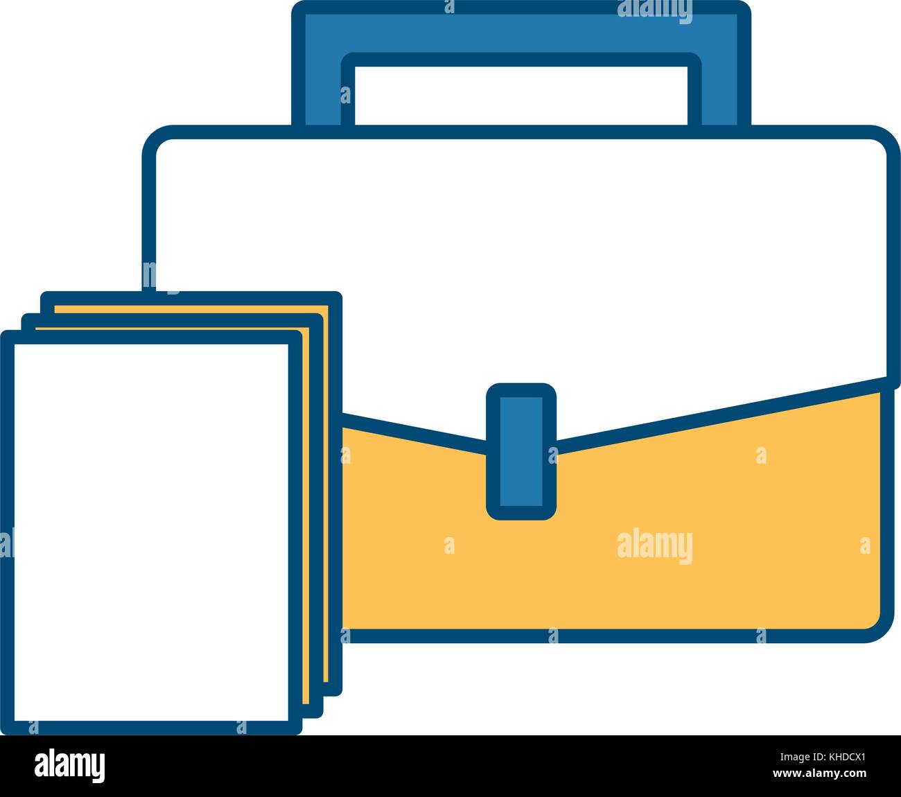 Briefcase and documents Stock Vector Image & Art - Alamy