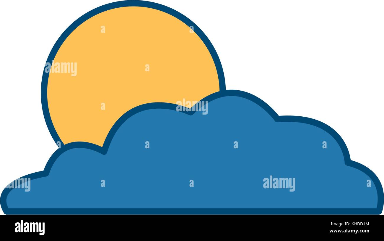 Sun and cloud Stock Vector Image & Art - Alamy