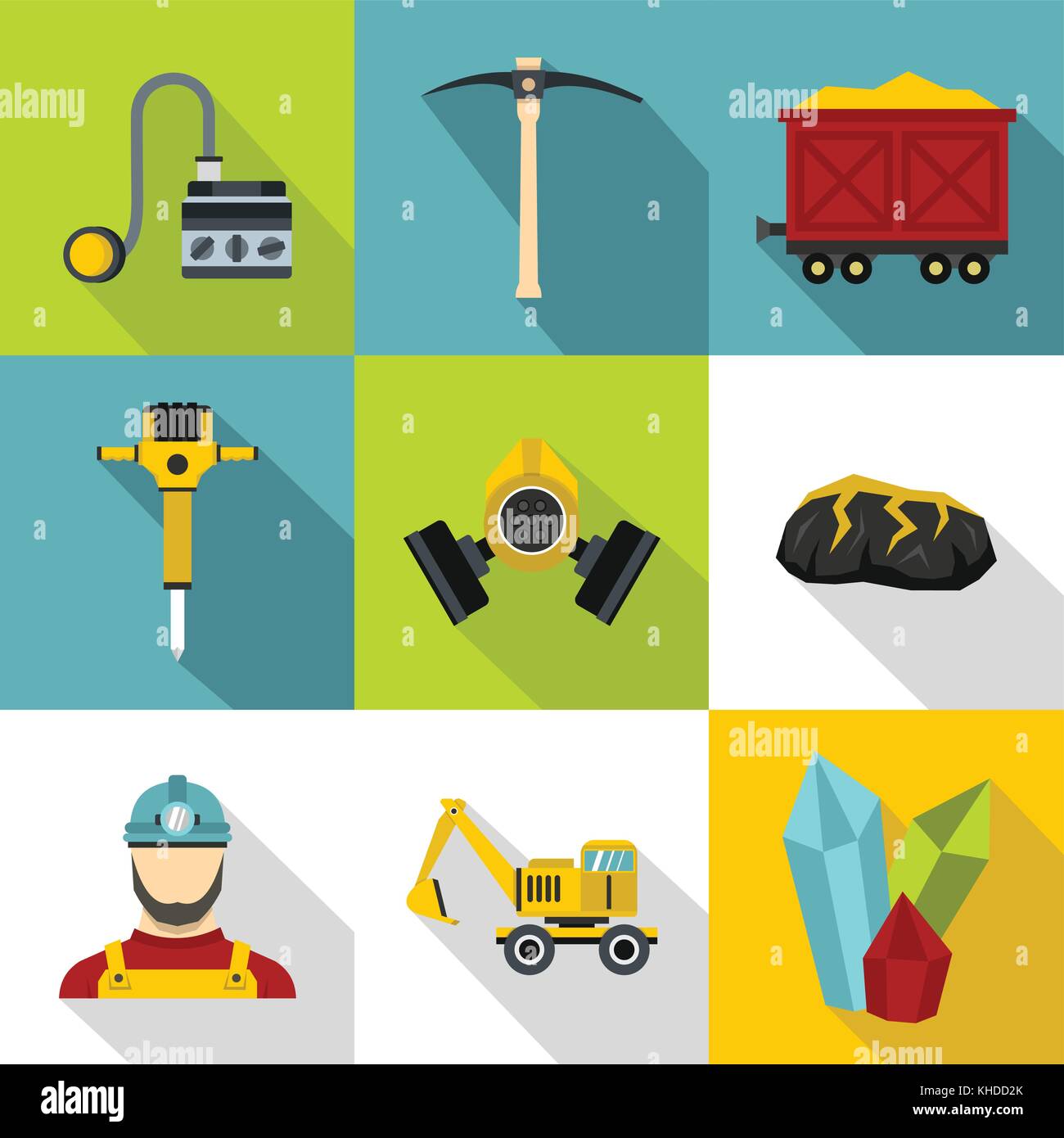 Coal mining icons set, flat style Stock Vector Image & Art - Alamy Coal mining icons set, flat style Stock Vector Image & Art - Alamy