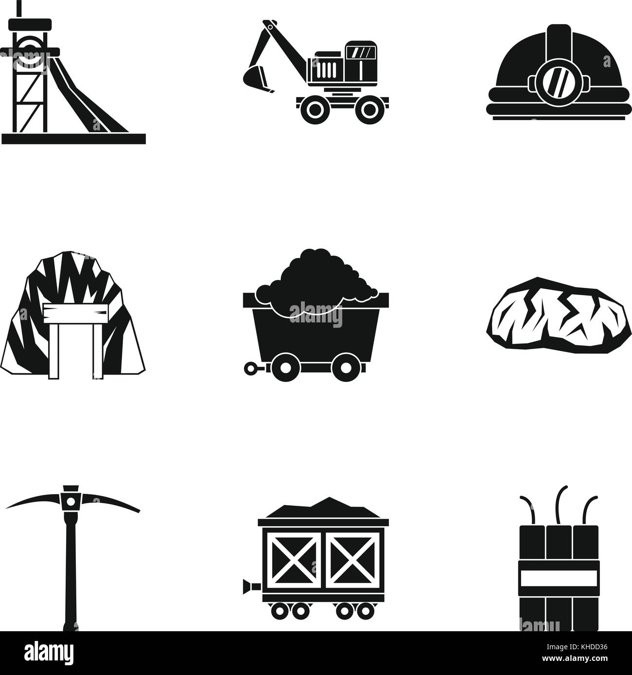 Diamond mining excavation Stock Vector Images - Alamy