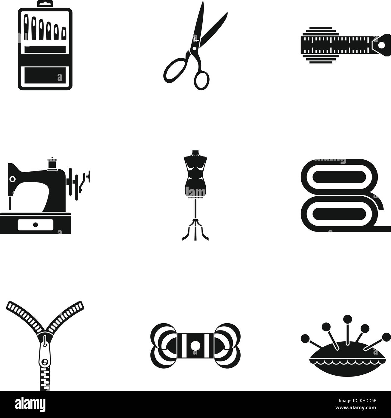 Sewing machine needles Black and White Stock Photos & Images - Alamy