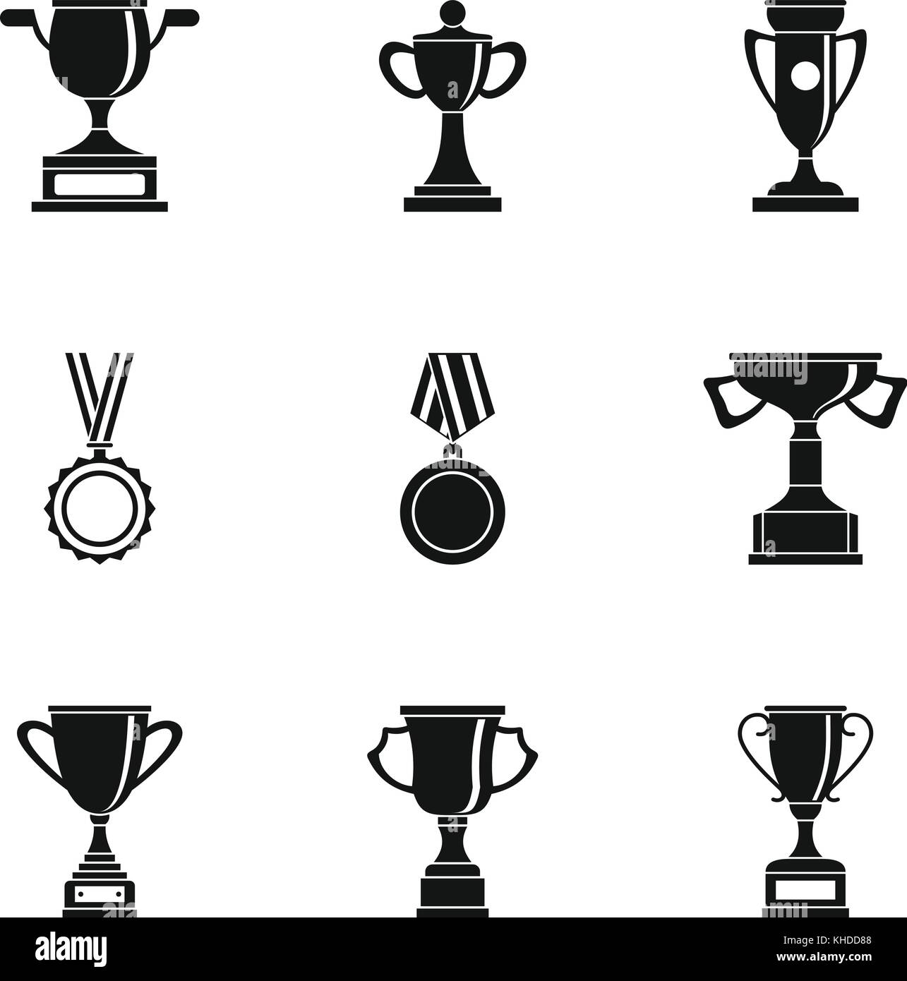 Victory icons set, simple style Stock Vector Image & Art - Alamy