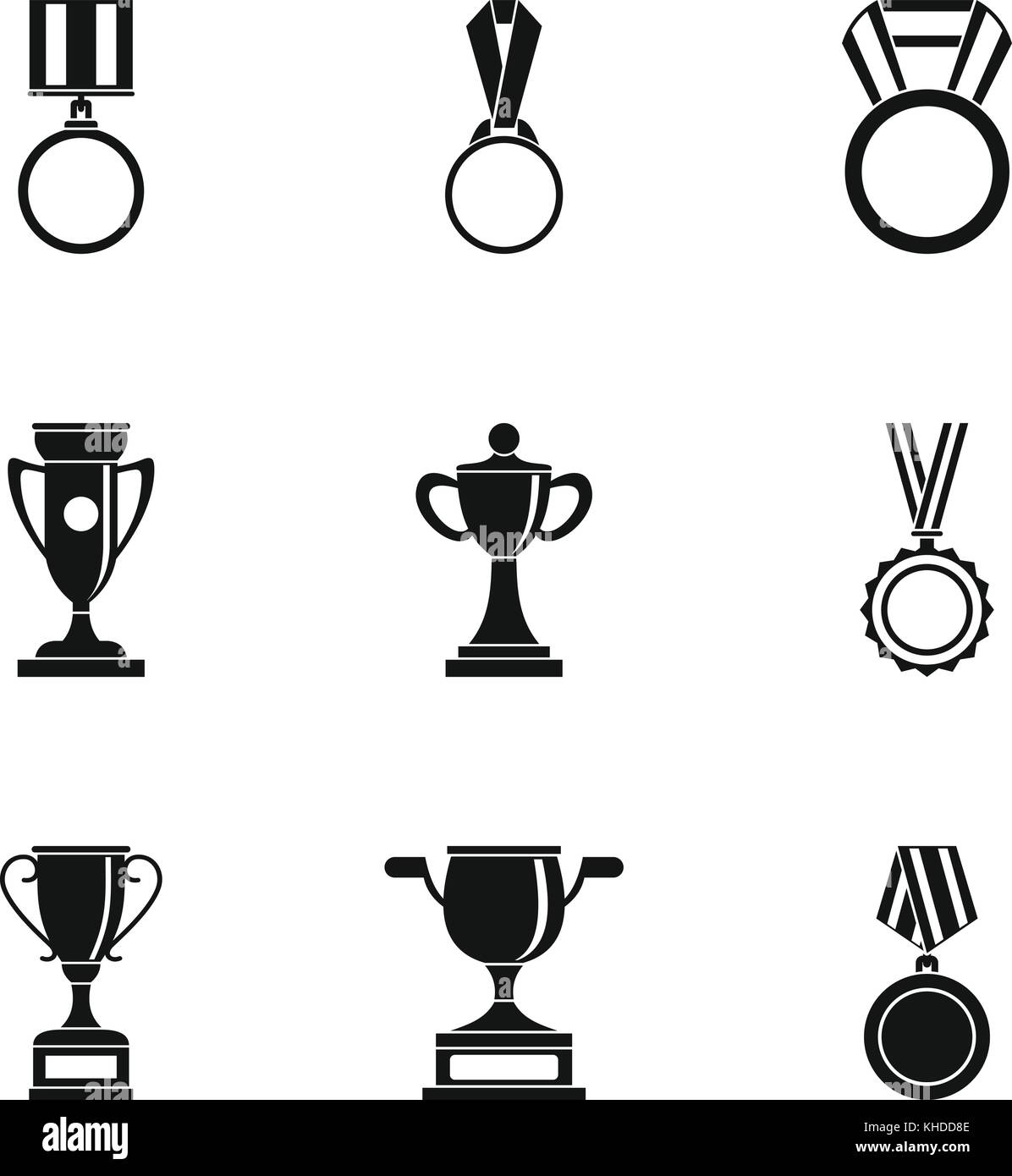 Competition icons set, simple style Stock Vector Image & Art - Alamy