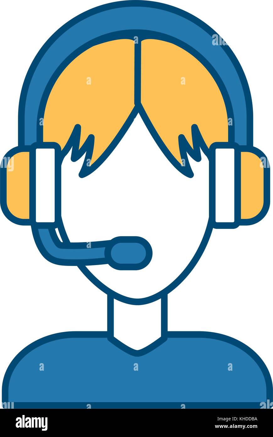 Call center man avatar Stock Vector Image & Art - Alamy