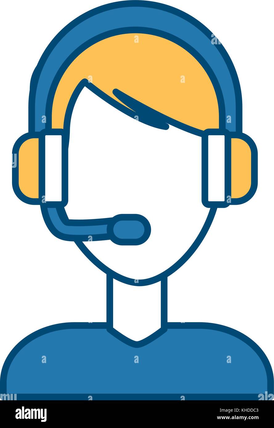 Call center man avatar Stock Vector Image & Art - Alamy
