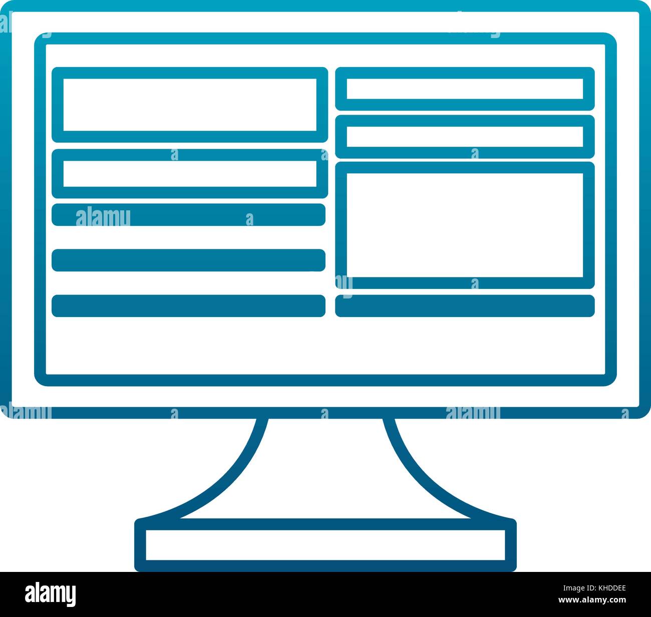 Computer monitor screen Stock Vector Image & Art - Alamy