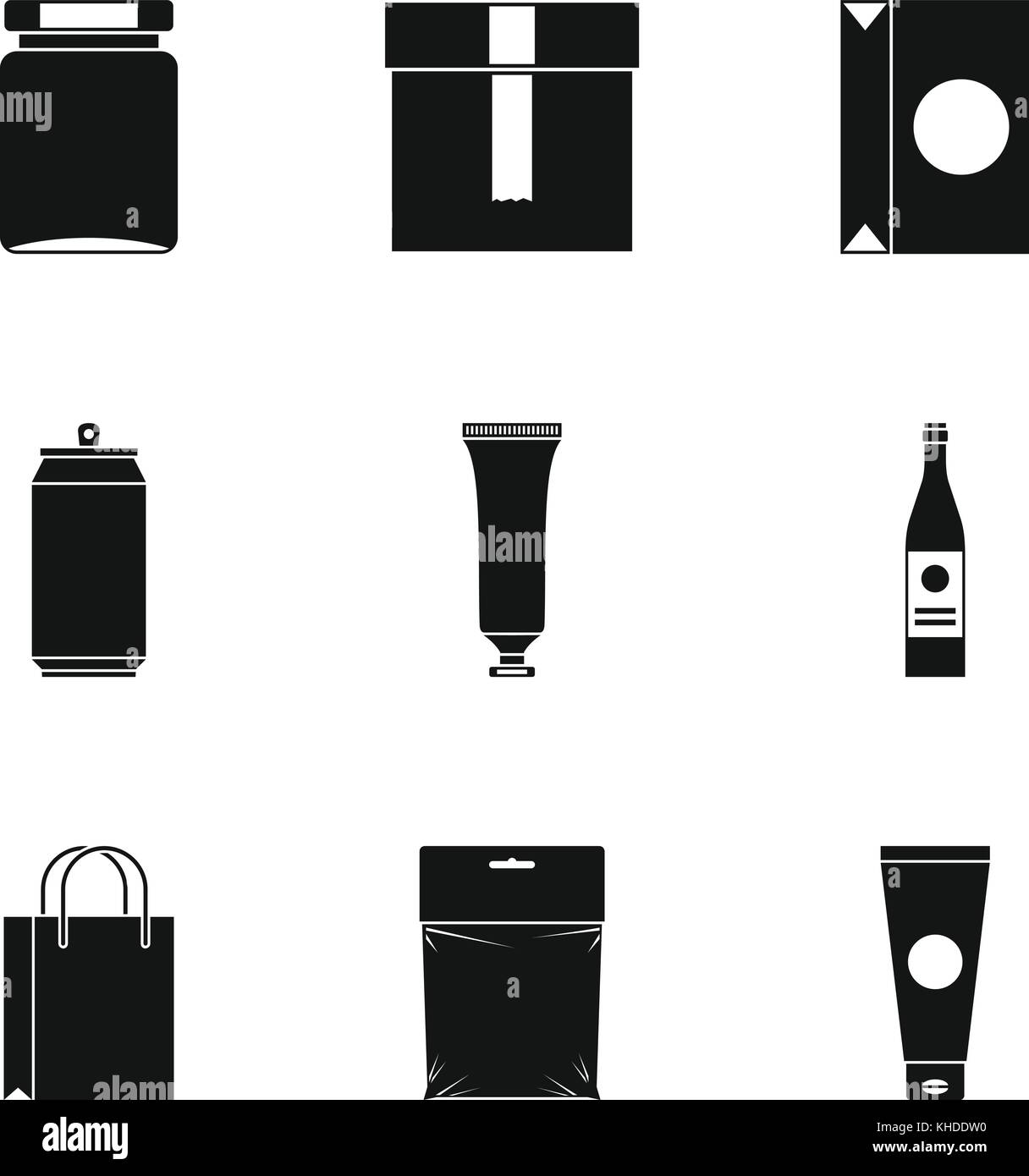 Container icons set, simple style Stock Vector Image & Art - Alamy