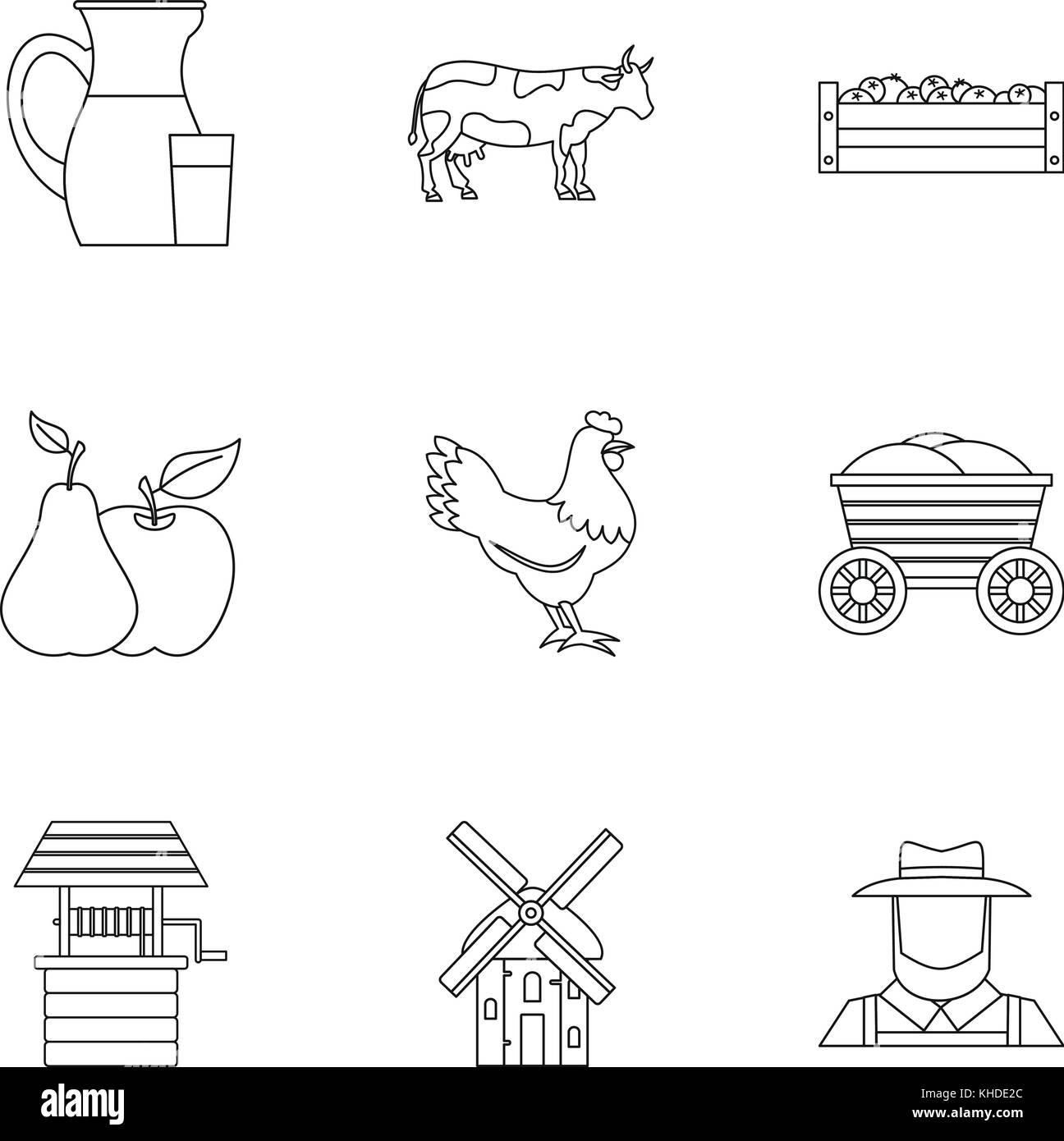 Ranch chicken Black and White Stock Photos & Images - Alamy