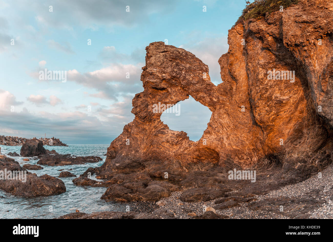 Australia beach sunset rock hi-res stock photography and images - Alamy