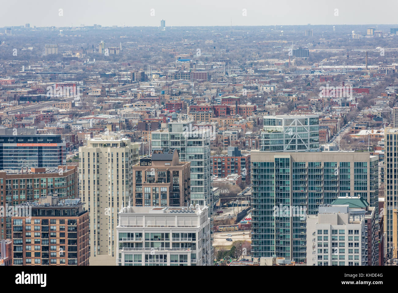 Chicago west side aerial hi-res stock photography and images - Alamy