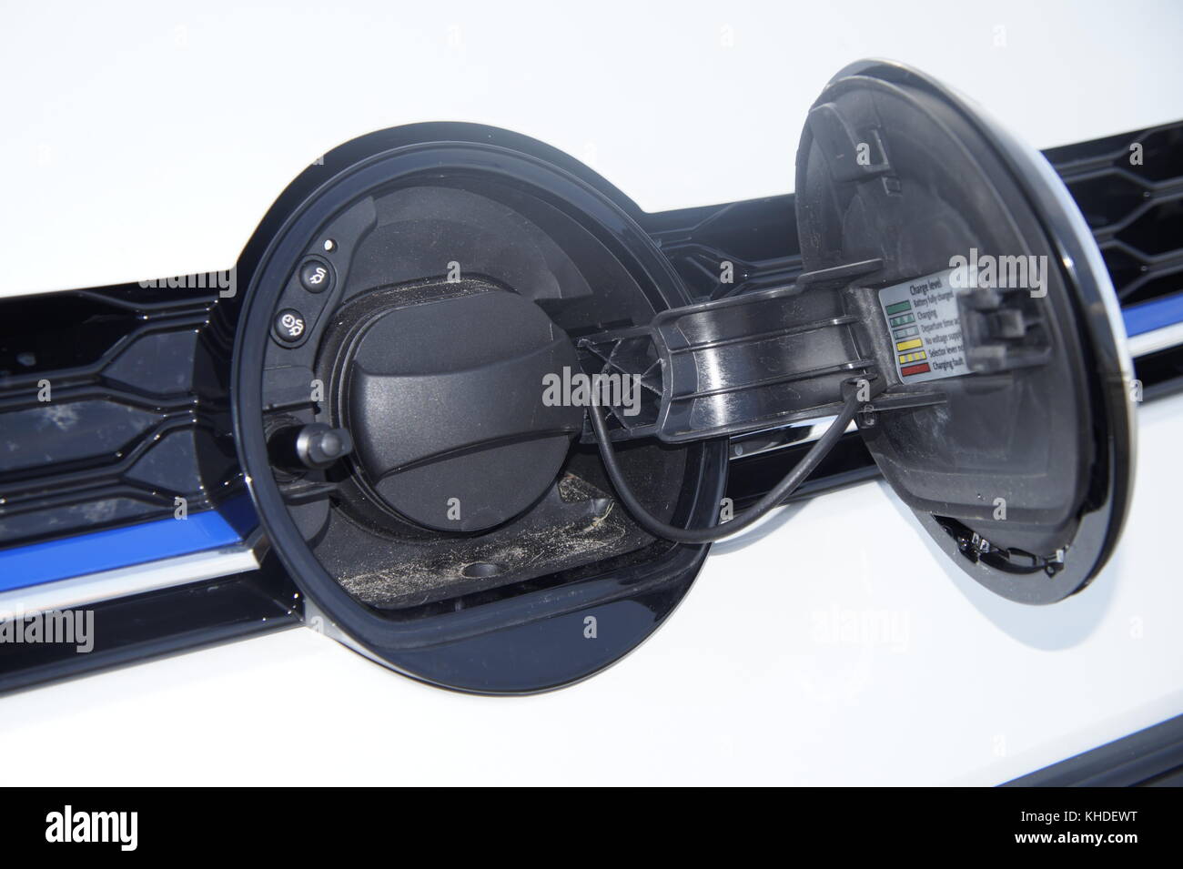 2017 Volkswagen Golf VII GTE (hybrid) - charging electric socket Stock ...