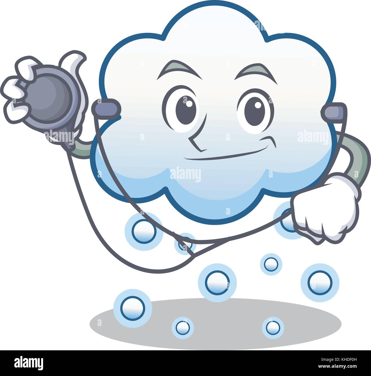 Doctor snow cloud character cartoon Stock Vector Image & Art - Alamy