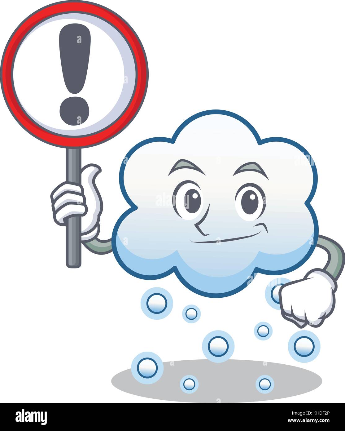 With sign snow cloud character cartoon Stock Vector Image & Art - Alamy