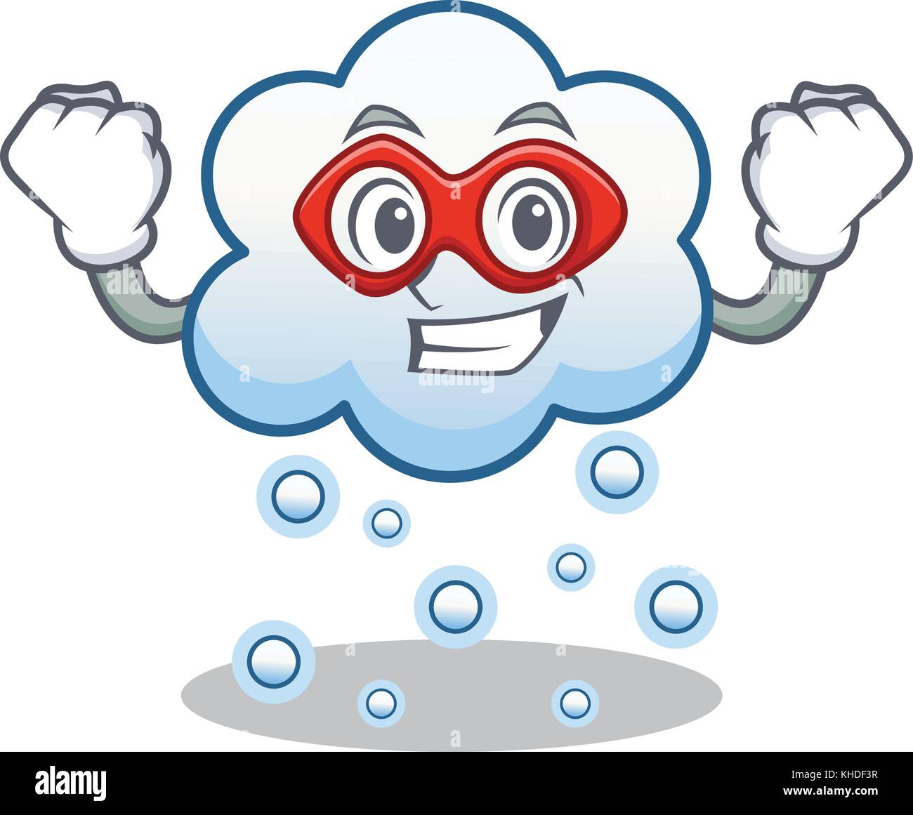 Super hero snow cloud character cartoon Stock Vector Image & Art - Alamy