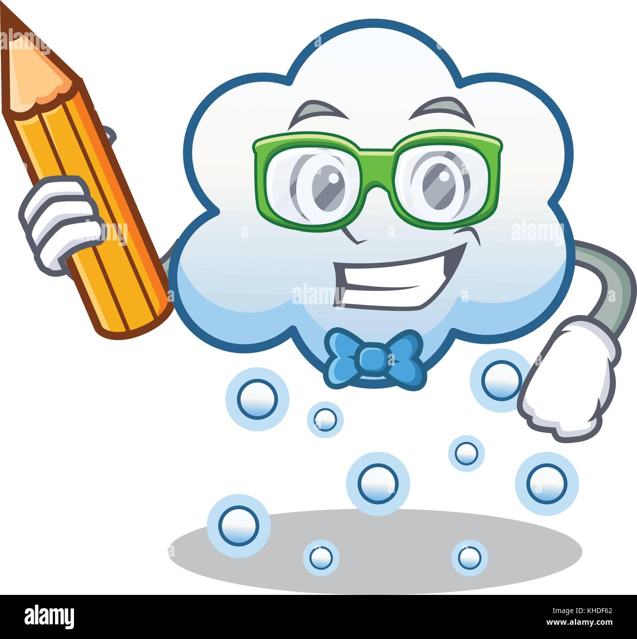 Student snow cloud character cartoon Stock Vector Image & Art - Alamy