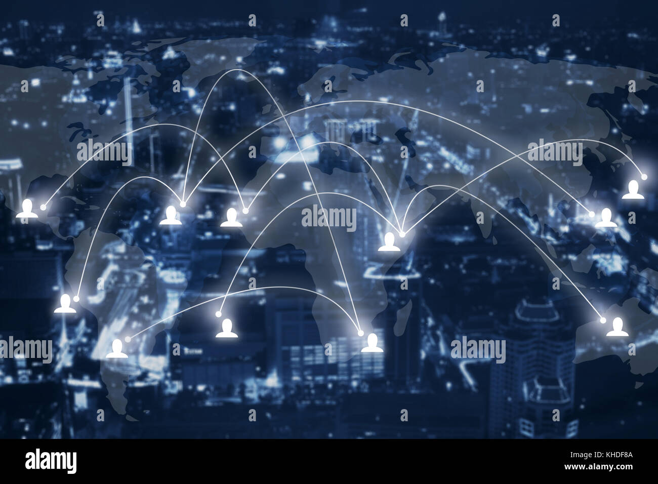 social network futuristic background Stock Photo - Alamy