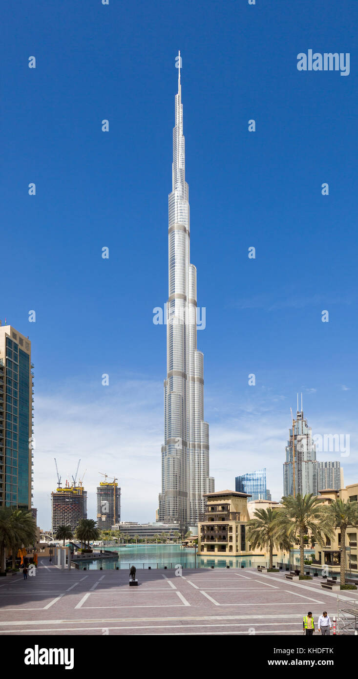 Burj Khalifa is the worlds tallest skycraper with a height of 828 ...