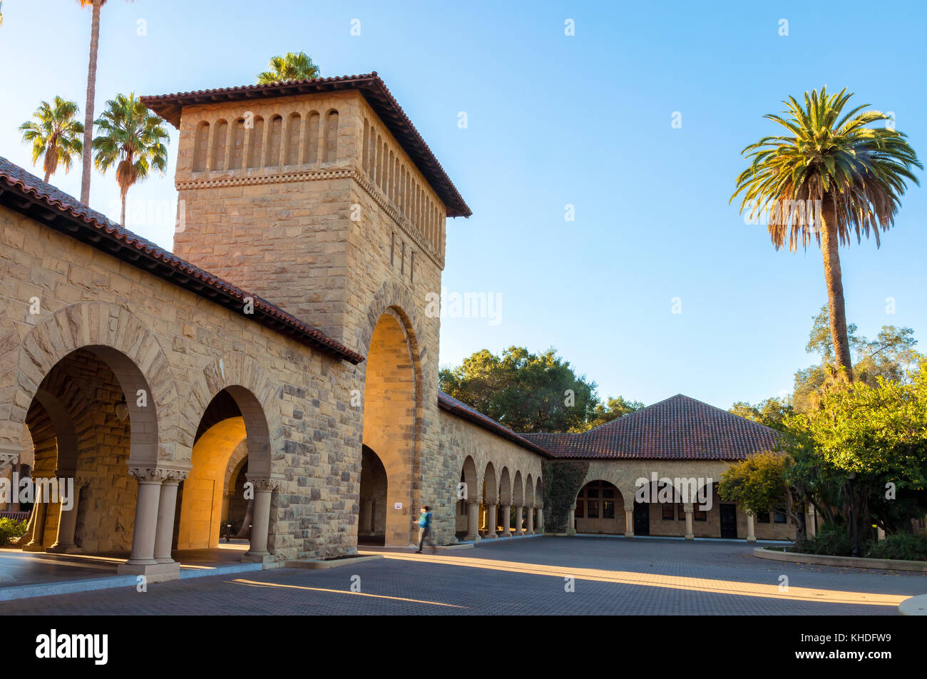 Architectural structures at Stanford University campus, Palo Alto ...