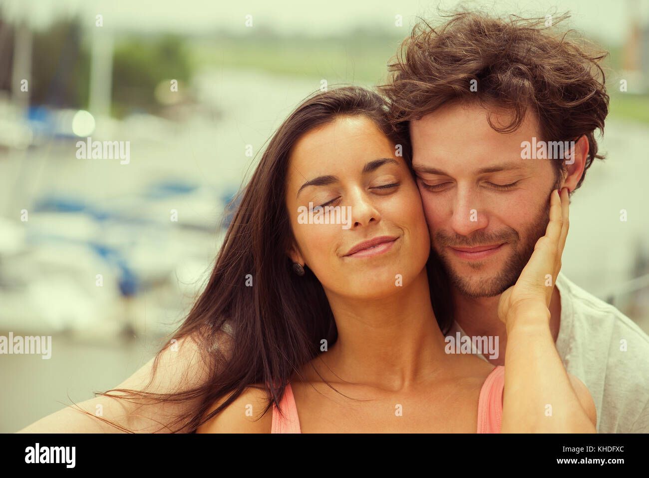 Caucasian couple enjoying sightseeing in hi-res stock photography and ...